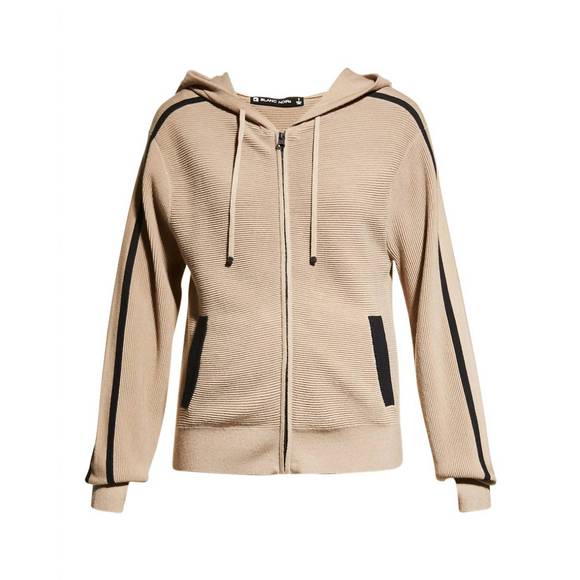 blanc noir | Tops | New Blanc Noir Portola Zip Up Hoodie In Greige ...